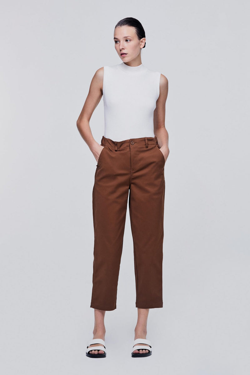 Cotton Nylon Tapered Pants – SANS & SANS Singapore