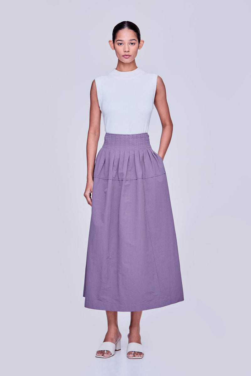 Smocking Detailed Volume Skirt – SANS & SANS Singapore