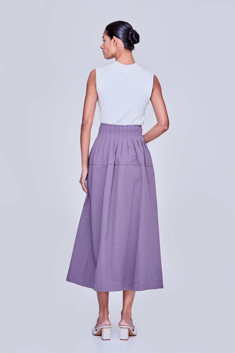Smocking Detailed Volume Skirt – SANS & SANS Singapore